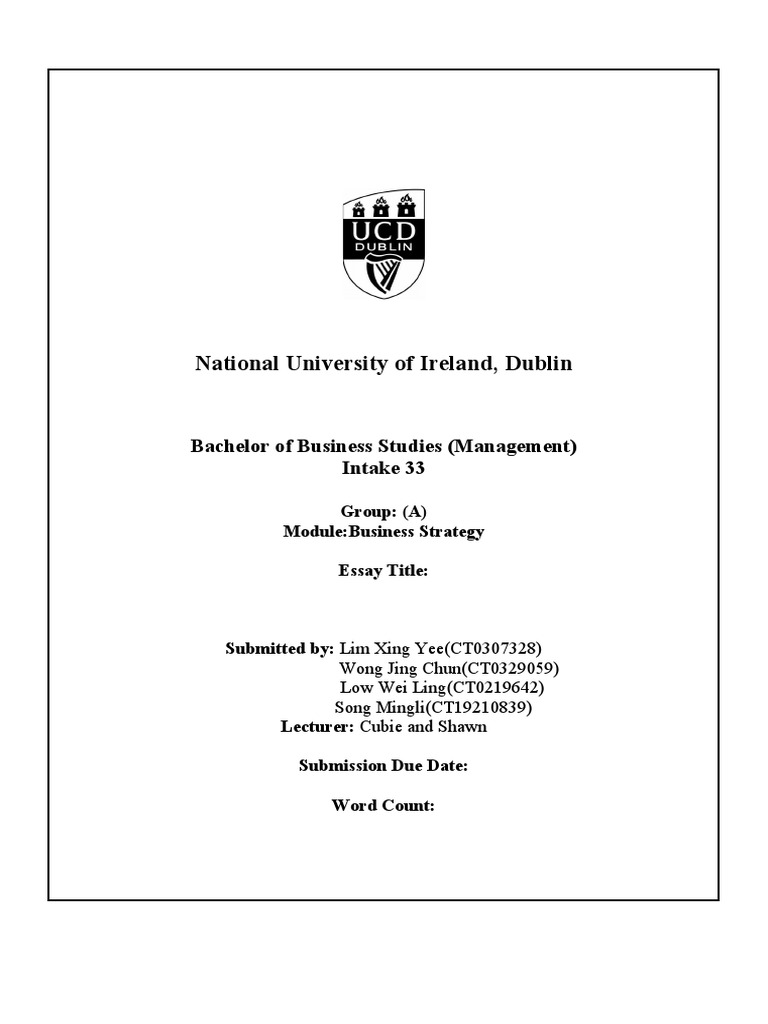 Assignment Cover Page - Template | PDF