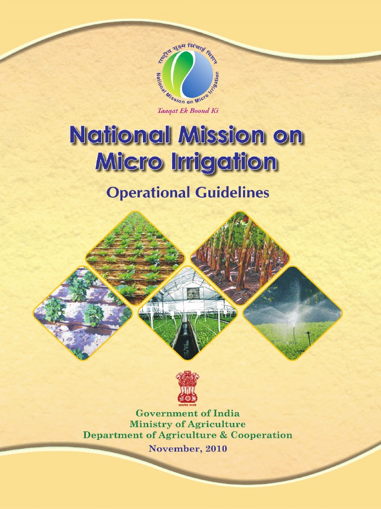 Guidelines NMMI | PDF | Irrigation | Agriculture