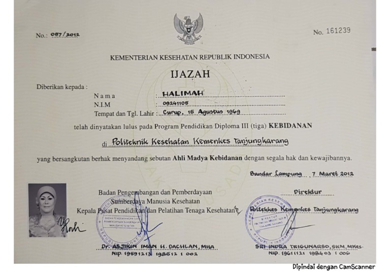 Ijazah d3 | PDF