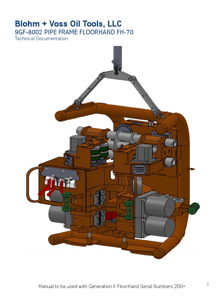 Blohm + Voss Mini Floorhand 9GF-8002 R2 | PDF | Valve | Drilling Rig