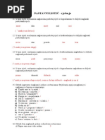 Ispit - Gl. Promjene I Naglasci, Nagl. Cjeline | PDF