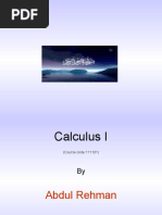 Mathematics I - Calculus (MTH 112) | PDF | Integral | Vector Space