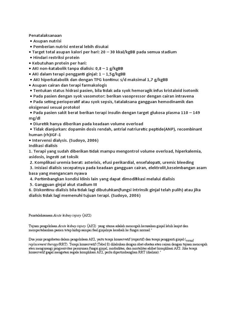 Penatalaksanaan Aki | PDF