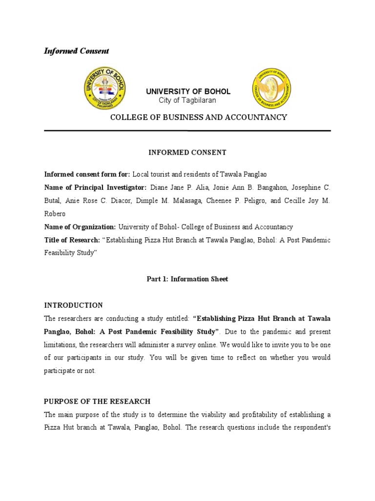 Informed Consent | PDF | Survey Methodology | Entrepreneurship