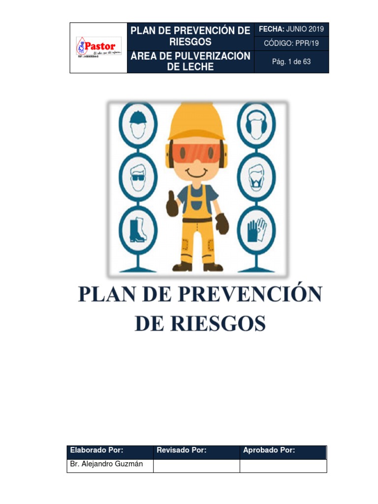 Plan de Prevencion de Riesgos | PDF | Seguridad | Seguridad y salud ...