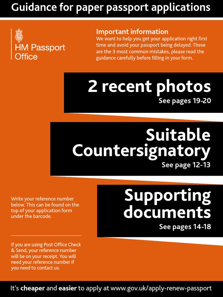 2 Recent Photos Suitable Countersignatory Supporting Documents | PDF ...