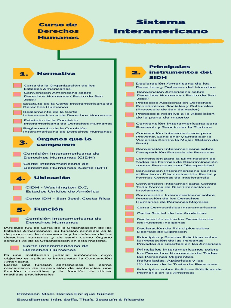 Instrumentos y Procedimientos del SIDH | PDF | Convenio europeo de derechos humanos | Justicia