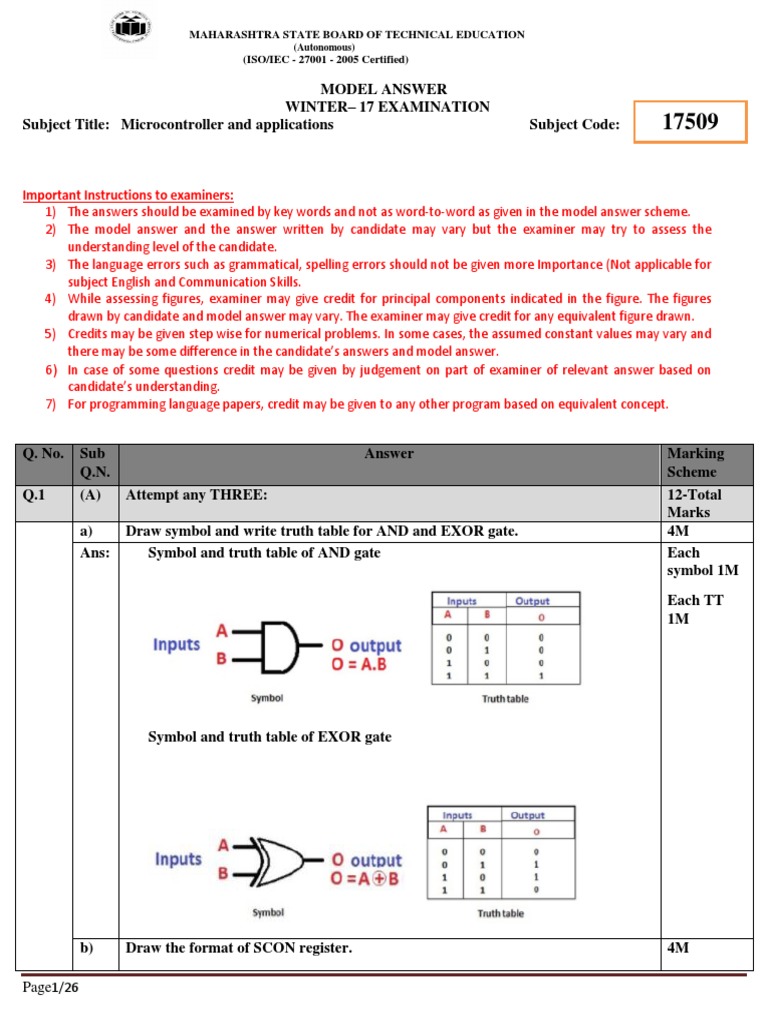 Microcontroller Exam Guide | PDF | Computer Program | Programming