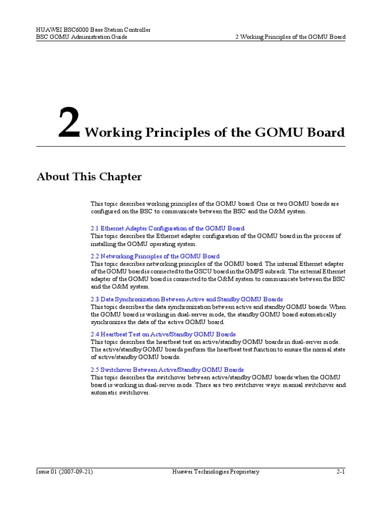 01-02 Working Principles of The GOMU Board | PDF | Network Switch ...