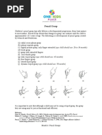 Pencil Grasp Development | PDF | Hand | Anatomical Terms Of Motion