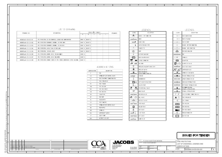 AI008900-04-ESI-DG-001 - B Fire Protection List of DWG, Legends ...