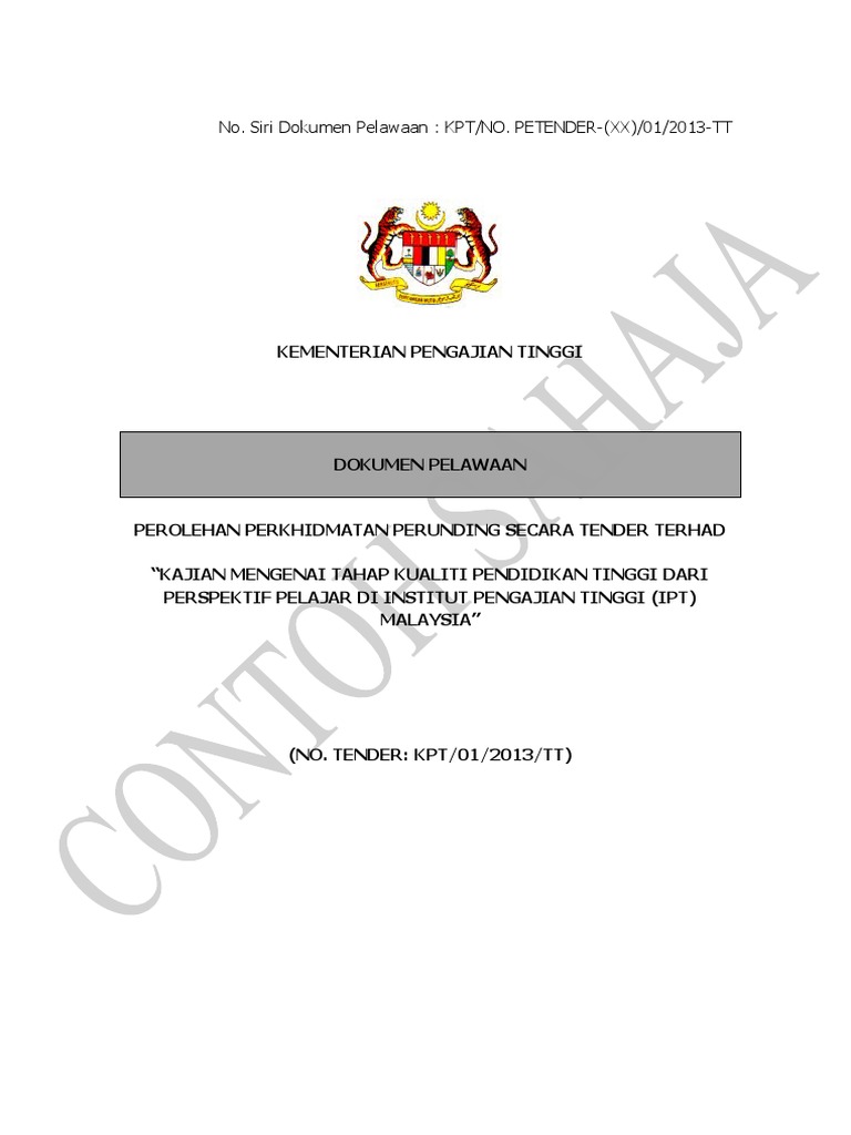 Contoh Dokumen KPT | PDF