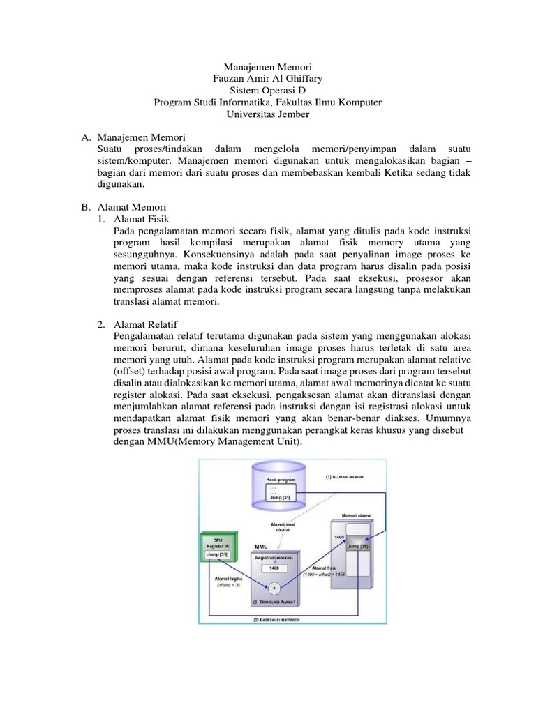 Manajemen Memori | PDF
