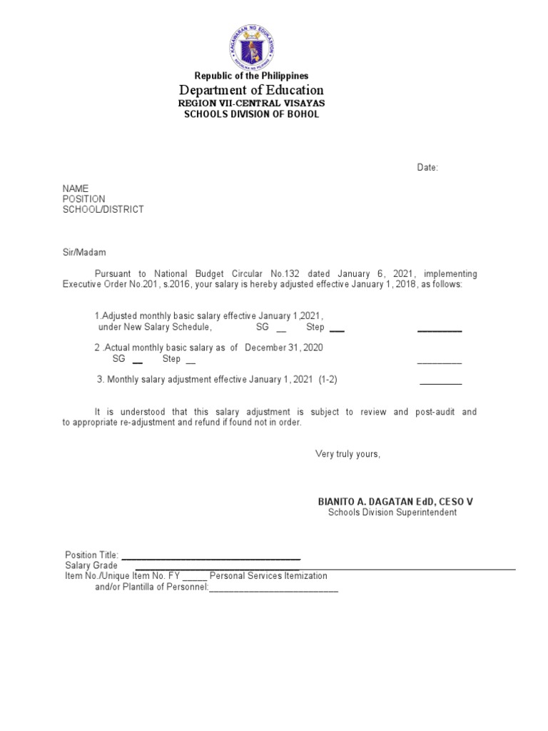 Department of Education: Republic of The Philippines Region Vii-Central ...