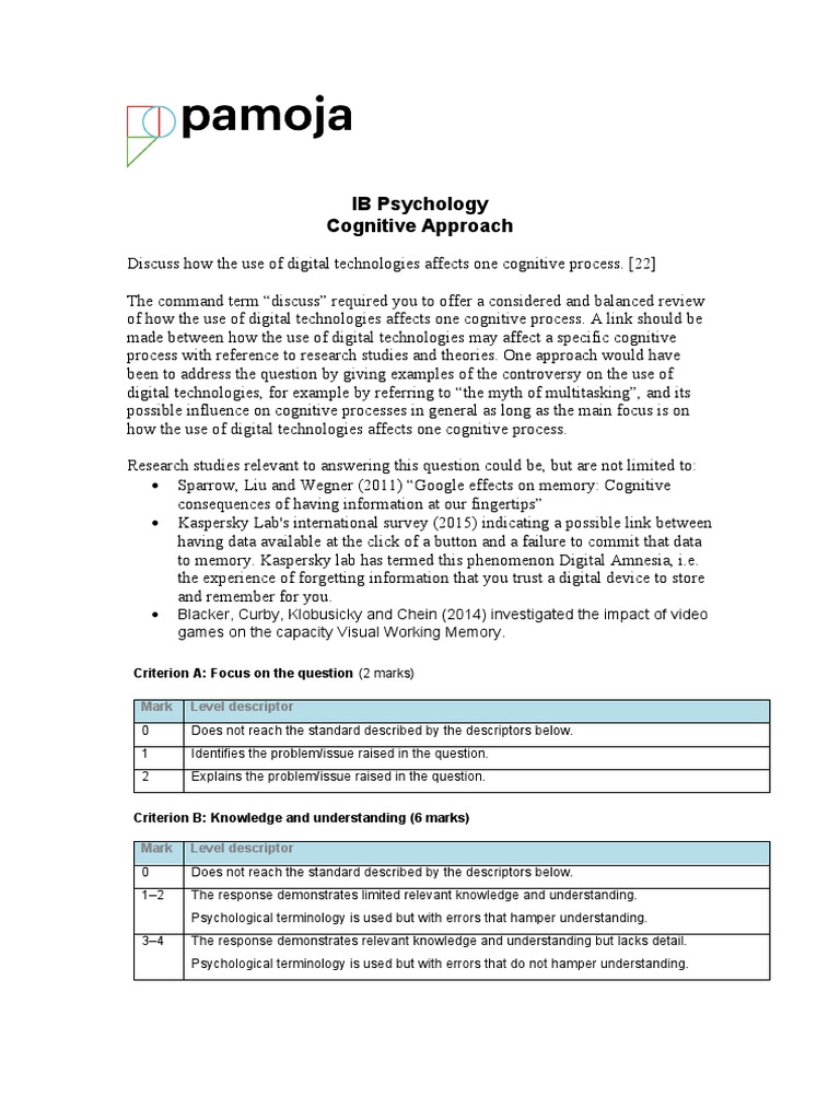Week18 - Marking Guide ERQ Digital Technologies | PDF | Academic ...