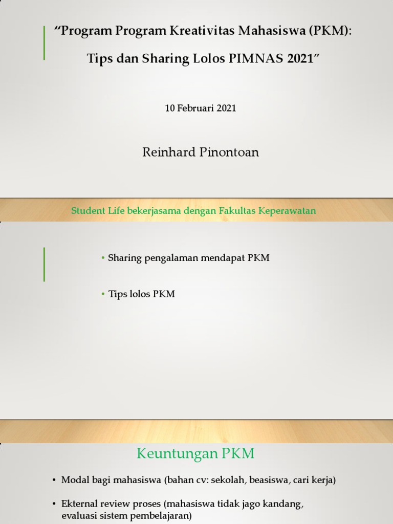 Tips Lolos PKM dan PIMNAS 2021 | PDF | Bisnis