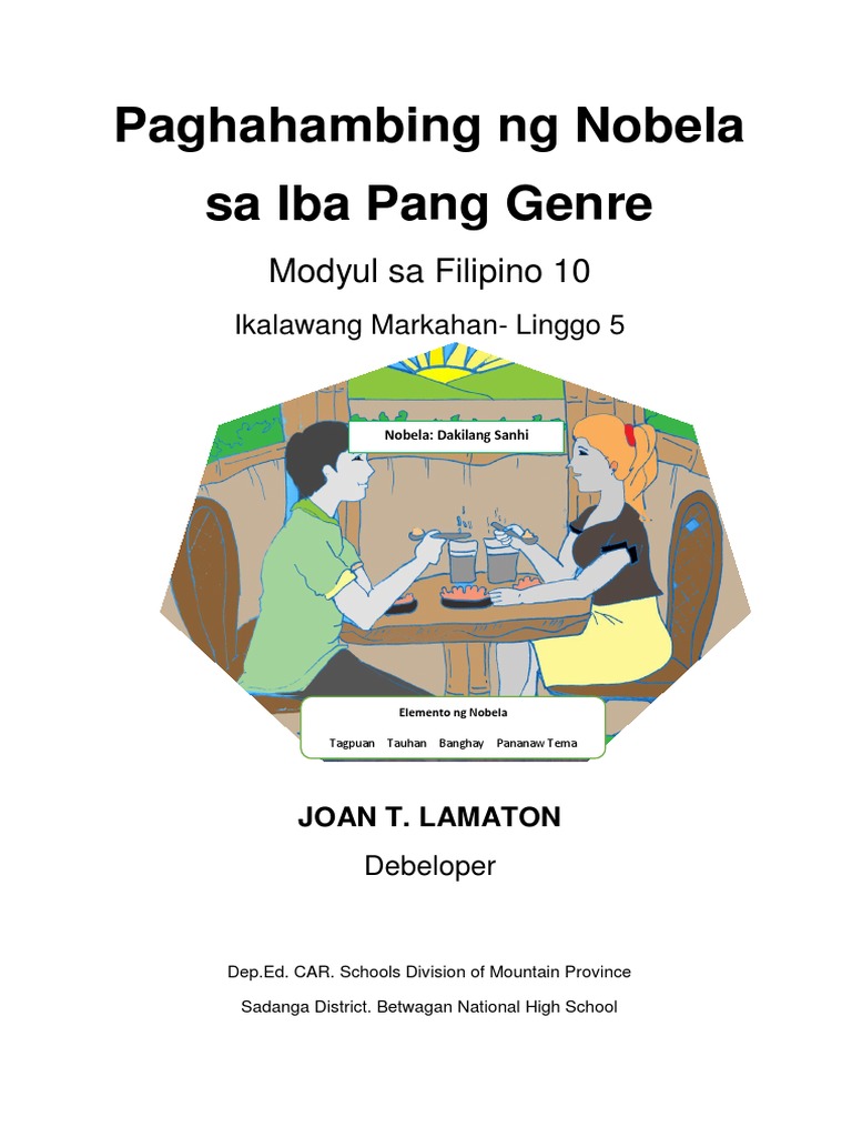 FIL.10.Q2 W5 Pagsusuri NG Nobela Sa Iba Pang Genre | PDF