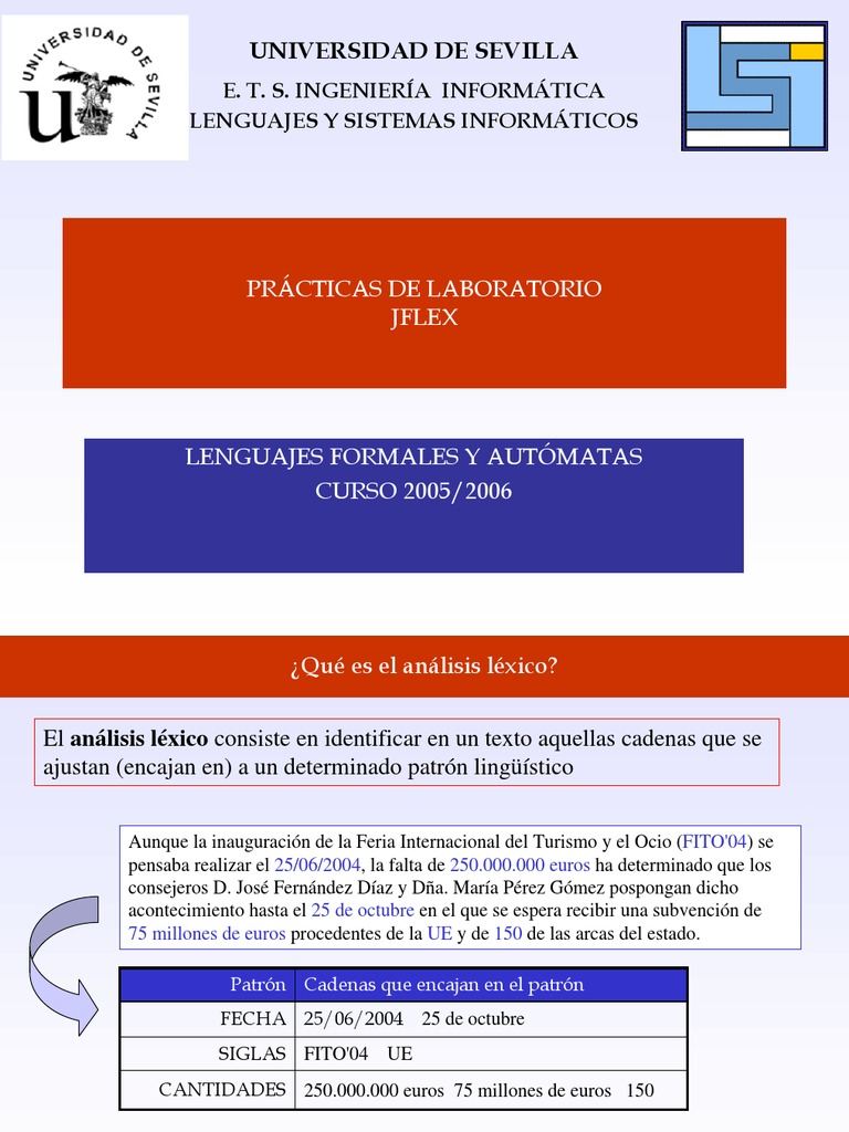 Tutorial Jflex | PDF | Expresión regular | Java (lenguaje de programación)