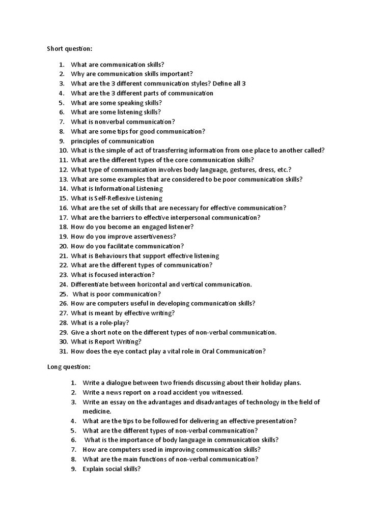 Communication Skill | PDF | Nonverbal Communication | Body Language