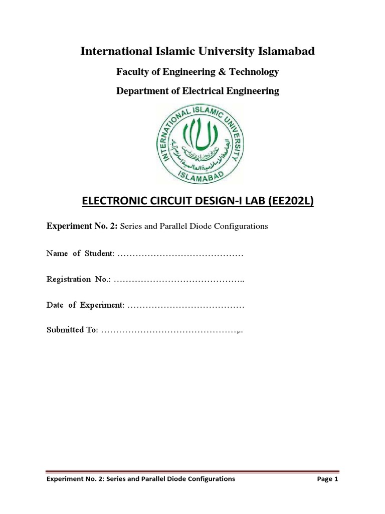 LAB 2-ECD-I-Lab | PDF | Electrical Network | Diode