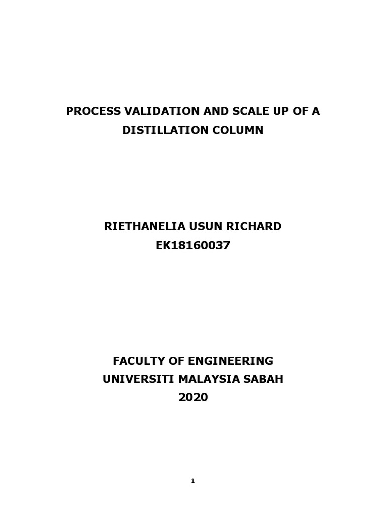 Fyp Diploma in Process Engineer | PDF | Distillation | Heat Exchanger