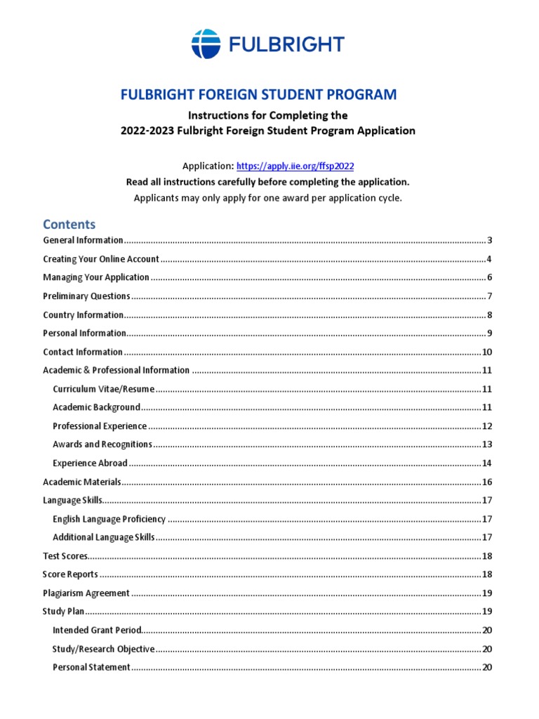 Fulbright Foreign Student Program | PDF | Academic Degree | Login