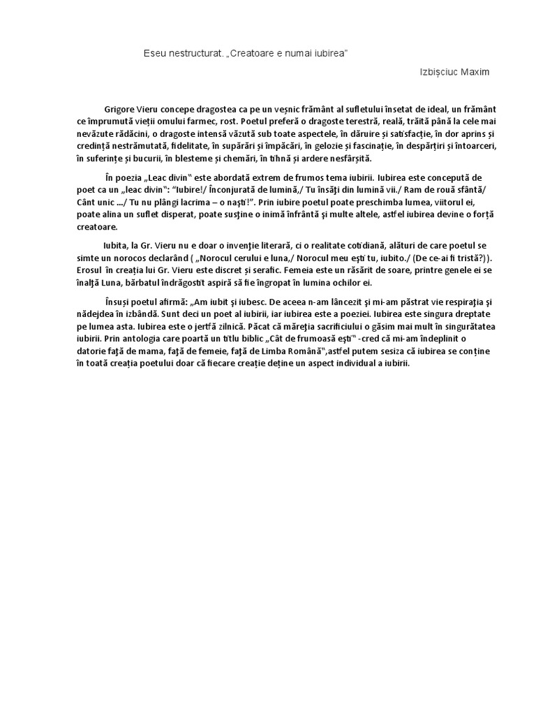 Eseu Nestructurat | PDF