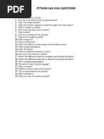 Python Lab Viva Questions | PDF