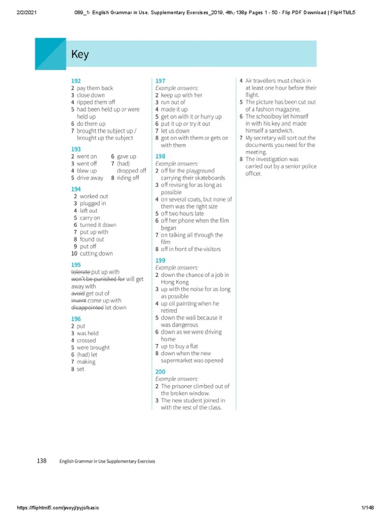 089 - 1 - English Grammar in Use. Supplementary Exercises - 2019, 4th ...