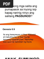 Tagalog Christian Sermon Outline | PDF