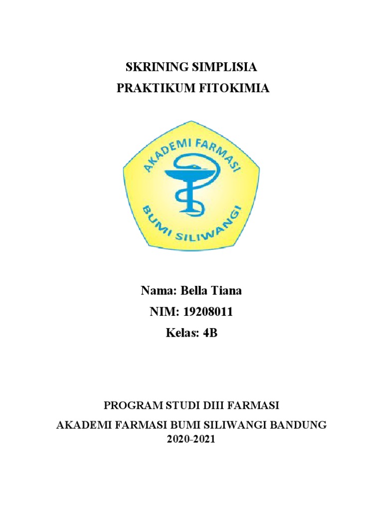 Praktikum Fitokimia Farmasi | PDF