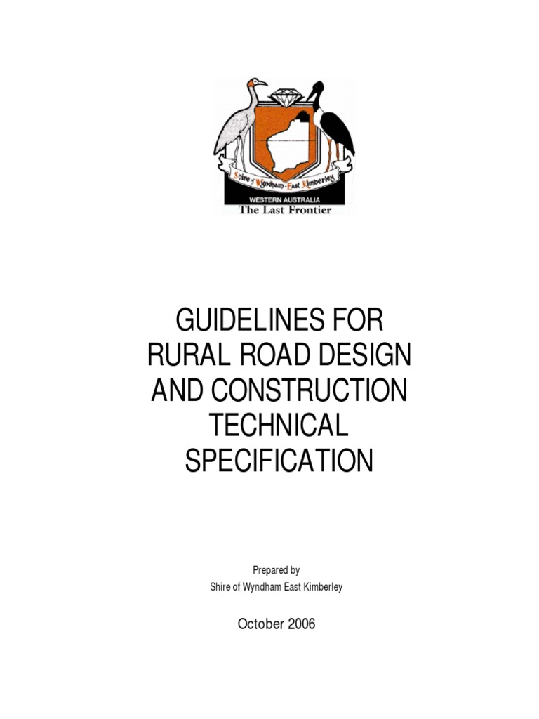 06K027005-061019-Rural Road Technical Specification Complete | PDF ...