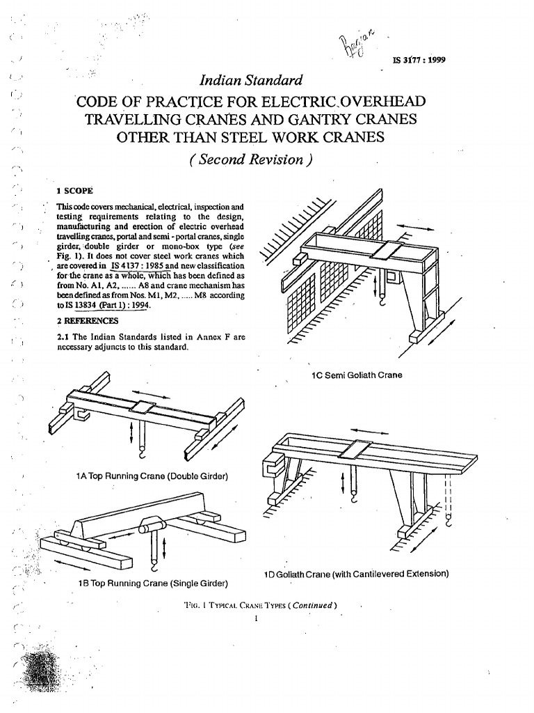 Is 3177-EOT Crane | PDF