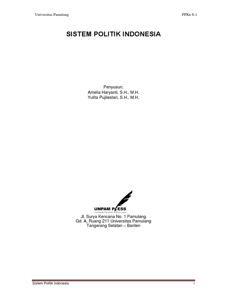 Pkn07334 - Sistem Politik Indonesia | PDF | Politik | Ilmu Sosial