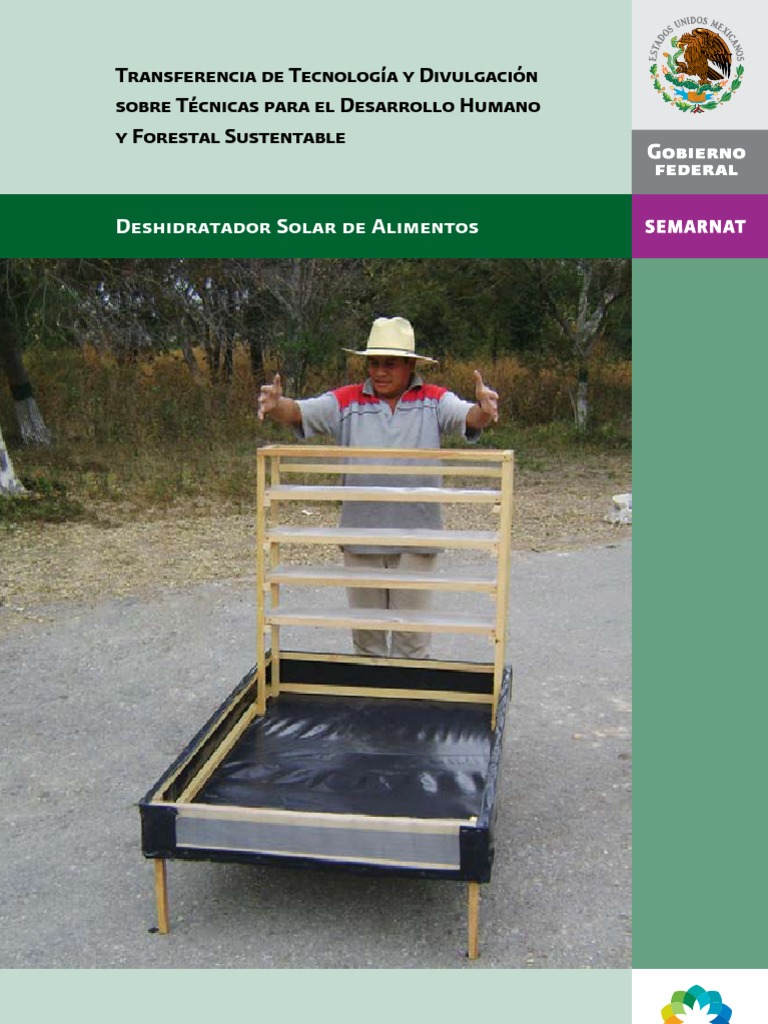 Manual Deshidratador Solar De Alimentos Pdf Alimentos Los Bosques