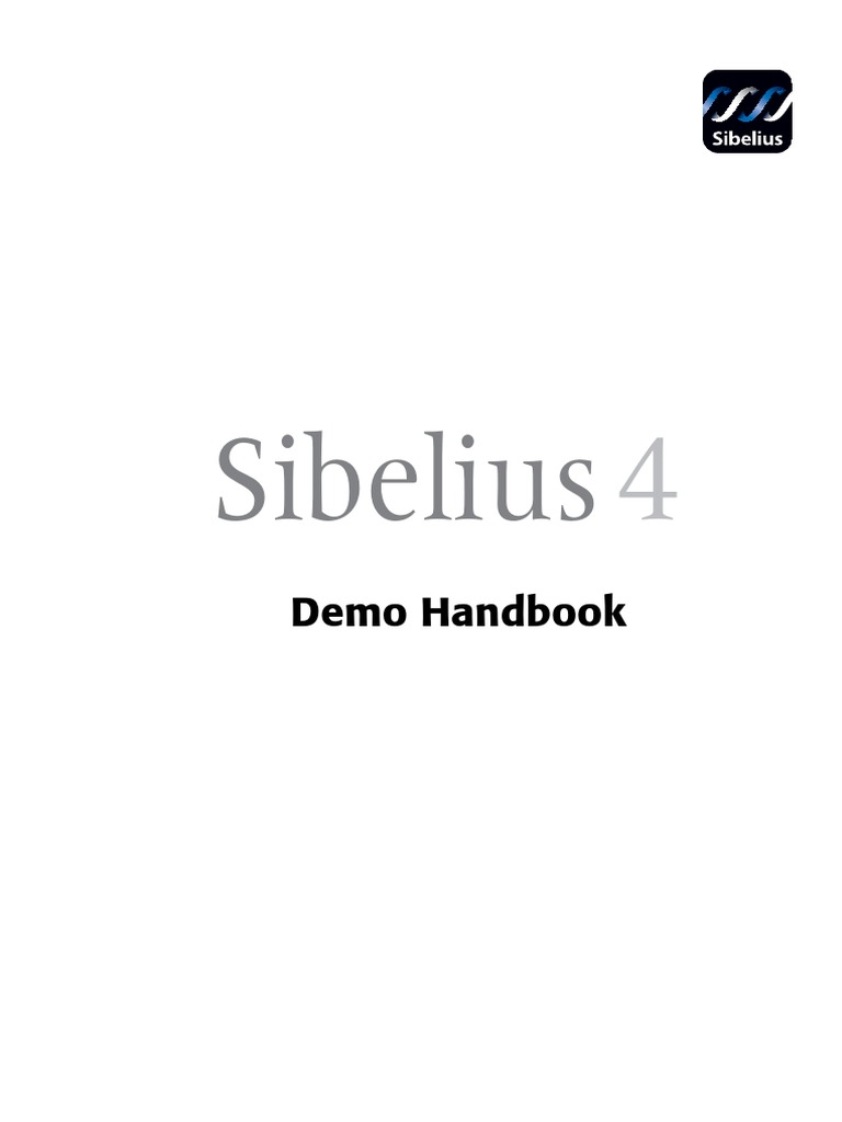 Sibelius: Demo Handbook | PDF | Computer Keyboard | Control Key
