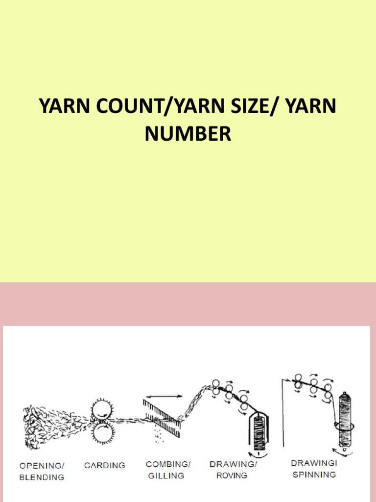 Yarn Count/Yarn Size/ Yarn Number | PDF | Yarn | Textile Arts
