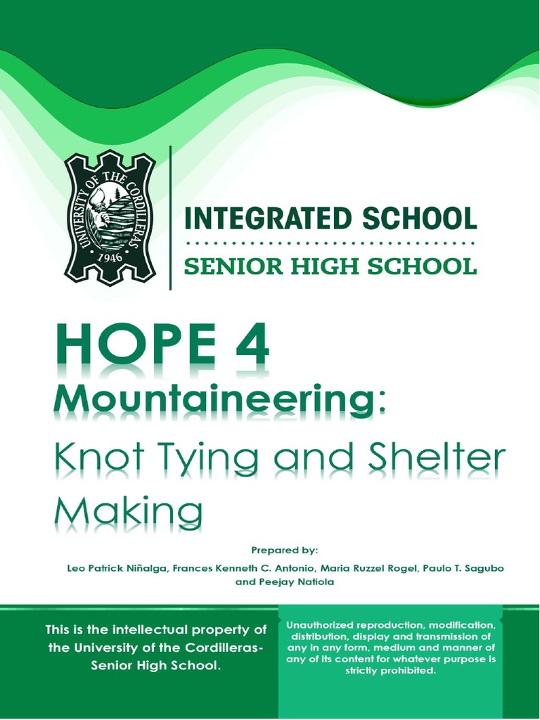 Knot Tying for Mountaineering Skills | PDF | Knot | Nature