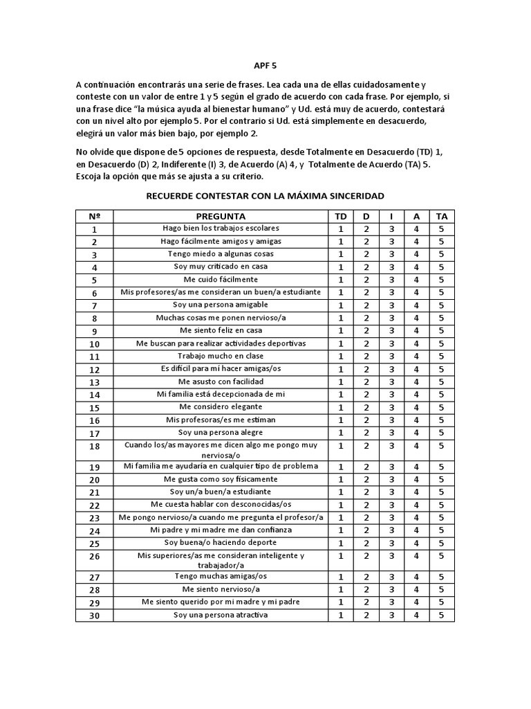 Apf 5 | PDF