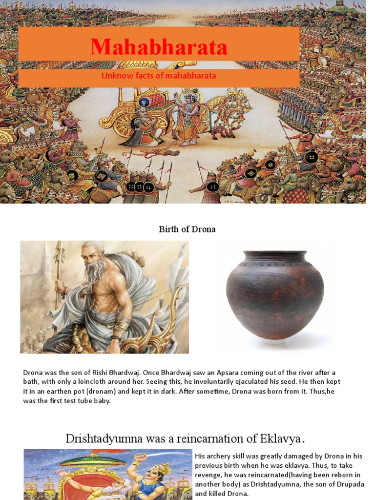 Mahabharata: Unknow Facts of Mahabharata | PDF | Mahabharata ...