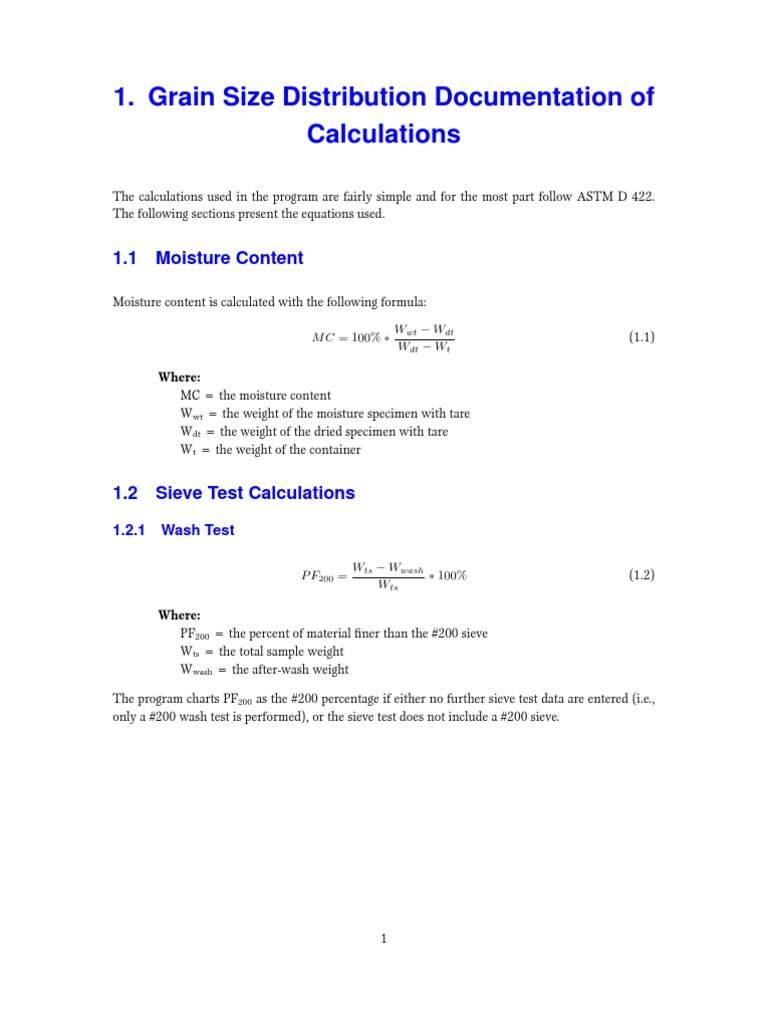 ASTM Hydrometer Calculations | PDF | Temperature | Nature