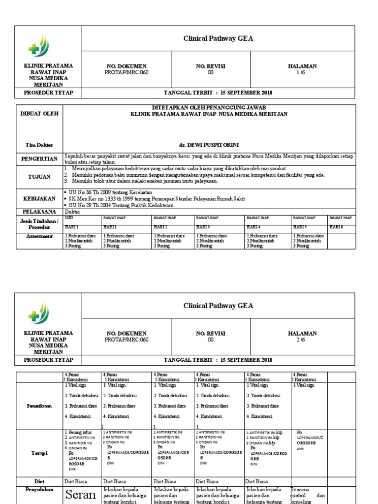 Clinical Pathway Gea | PDF