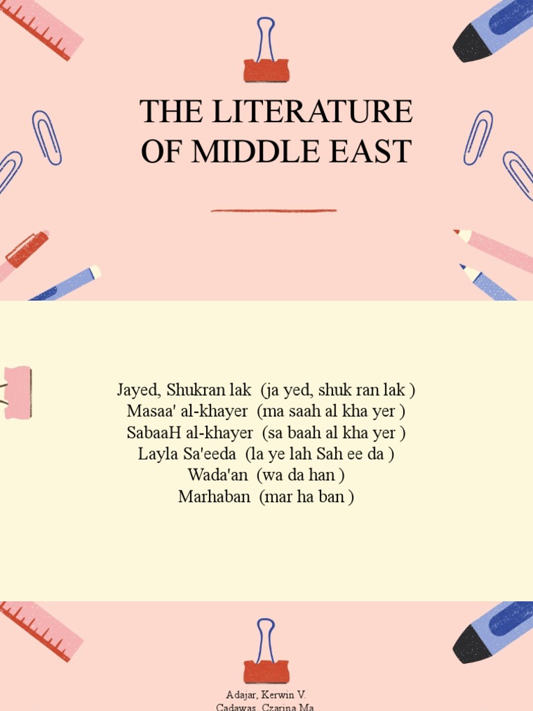 The Literature of Middle East | PDF | Quran | Islam