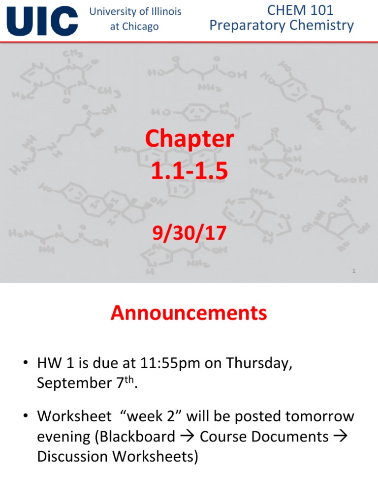CHEM 101 Chapter 1 | PDF | Ion | Atomic Nucleus
