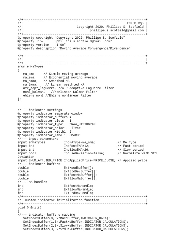 XMACD Indicator | PDF | Moving Average | Applied Mathematics