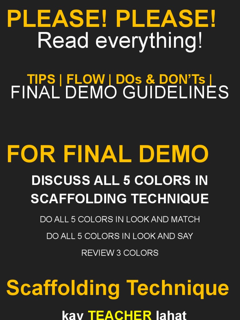 Final Demo Guidelines for Acadsoc Tutors | PDF | Career & Growth ...