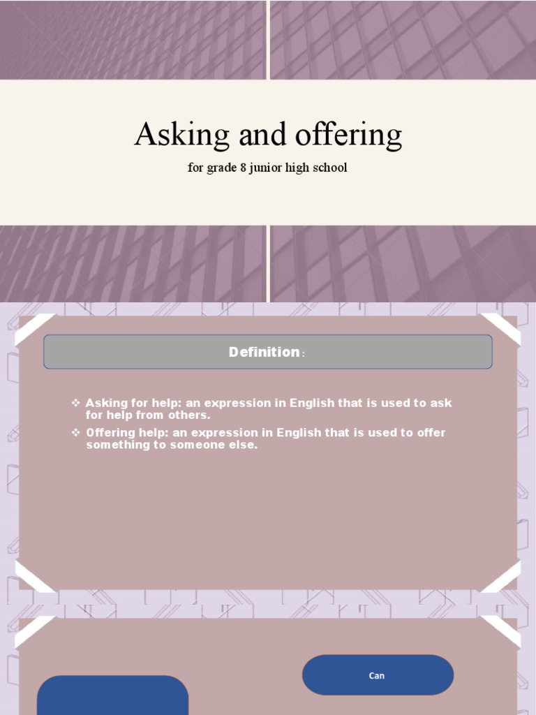 Asking and Offering | PDF