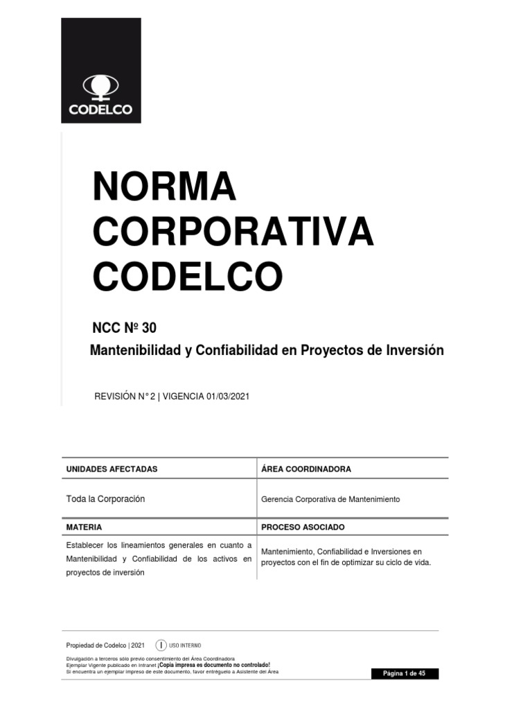 NCC 30 | Descargar gratis PDF | Ingeniería de confiabilidad | Business