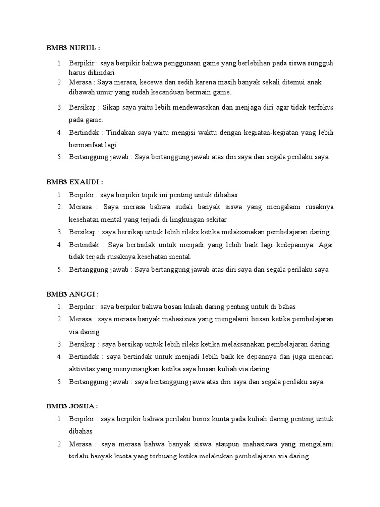 BMB3 Topik Tugas | PDF | Karier & Perkembangan | Pengembangan Diri