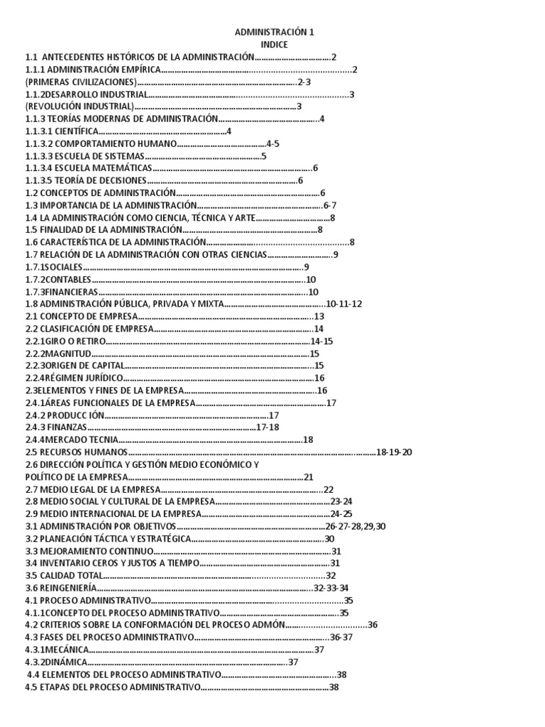 ADMINISTRACIÓN 1 Libro Completo | PDF | Administración Pública | Business